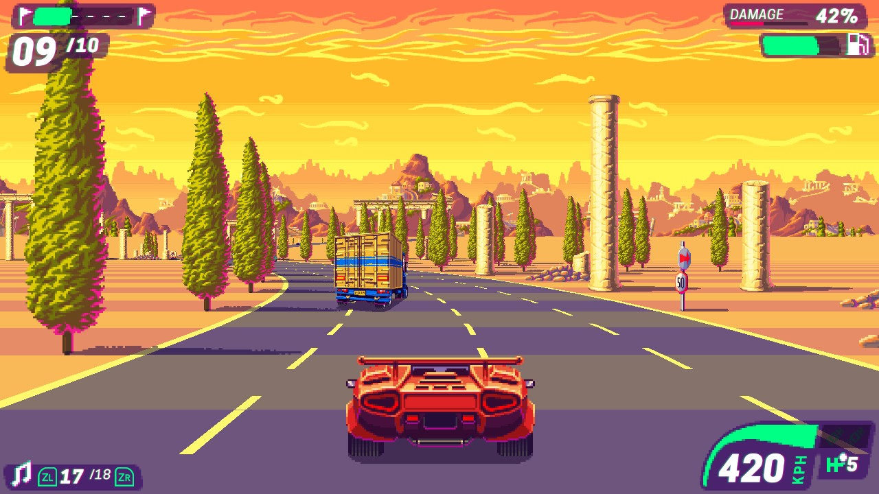 80s OVERDRIVE - Retro-awesome racing game.